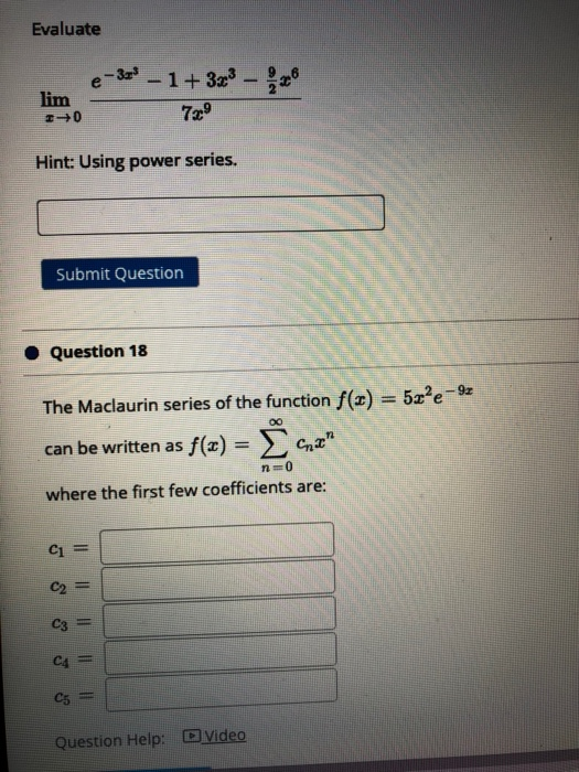 Solved Evaluate 33 -1+ 323 - lim 10 Hint: Using power | Chegg.com