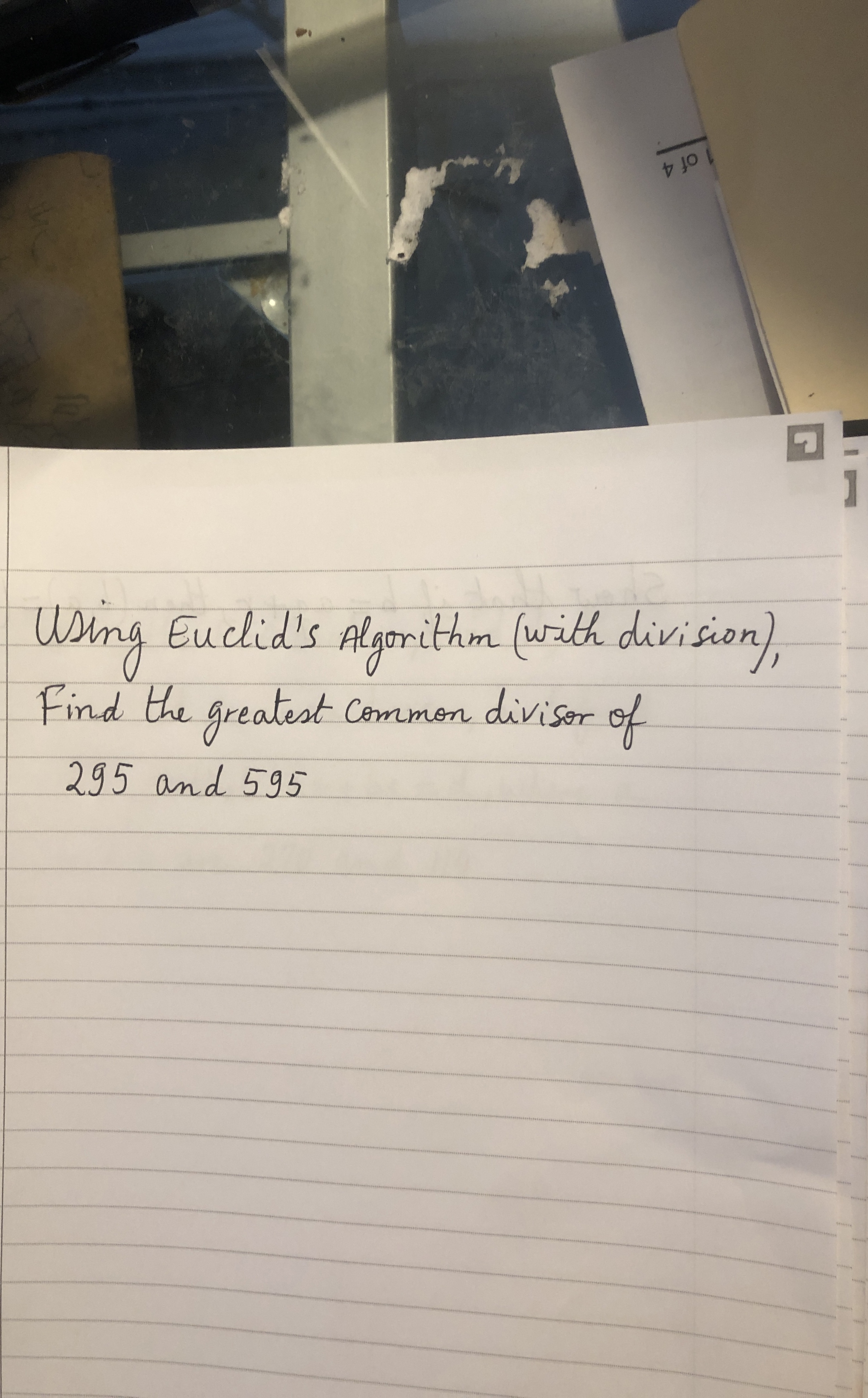 Solved Using Euclid's Algorithm (with division), ﻿Find the | Chegg.com