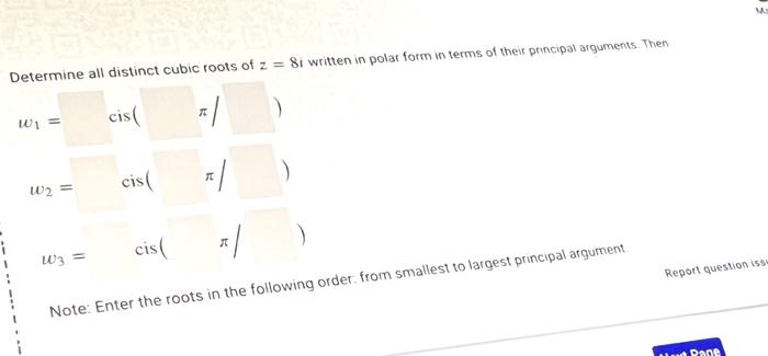 Solved Determine all distinct cubic roots of z=81 written in | Chegg.com