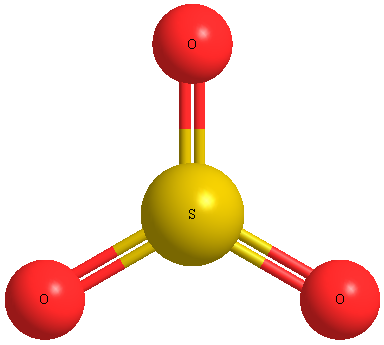 Solved: Why is the molecular structure of sulfur trioxide, SO3, di ...