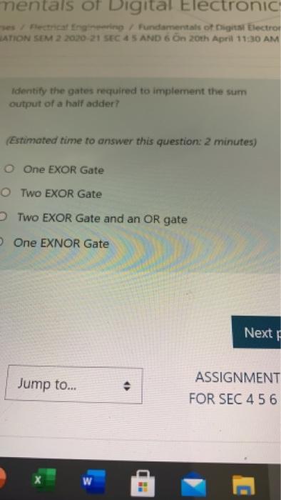 Solved mentals of Digital Electronic es / Flectrical Eng/ | Chegg.com
