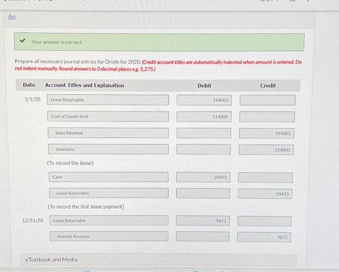Prepare all necessary journal entries for Oriole for | Chegg.com