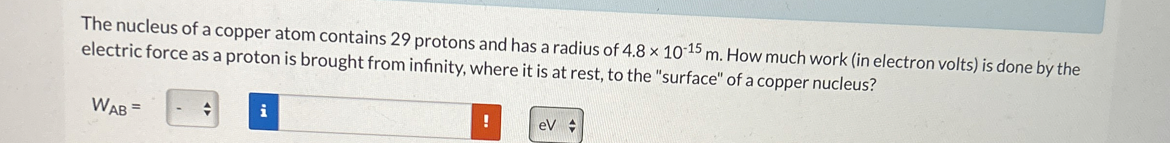 Solved The nucleus of a copper atom contains 29 ﻿protons and | Chegg.com