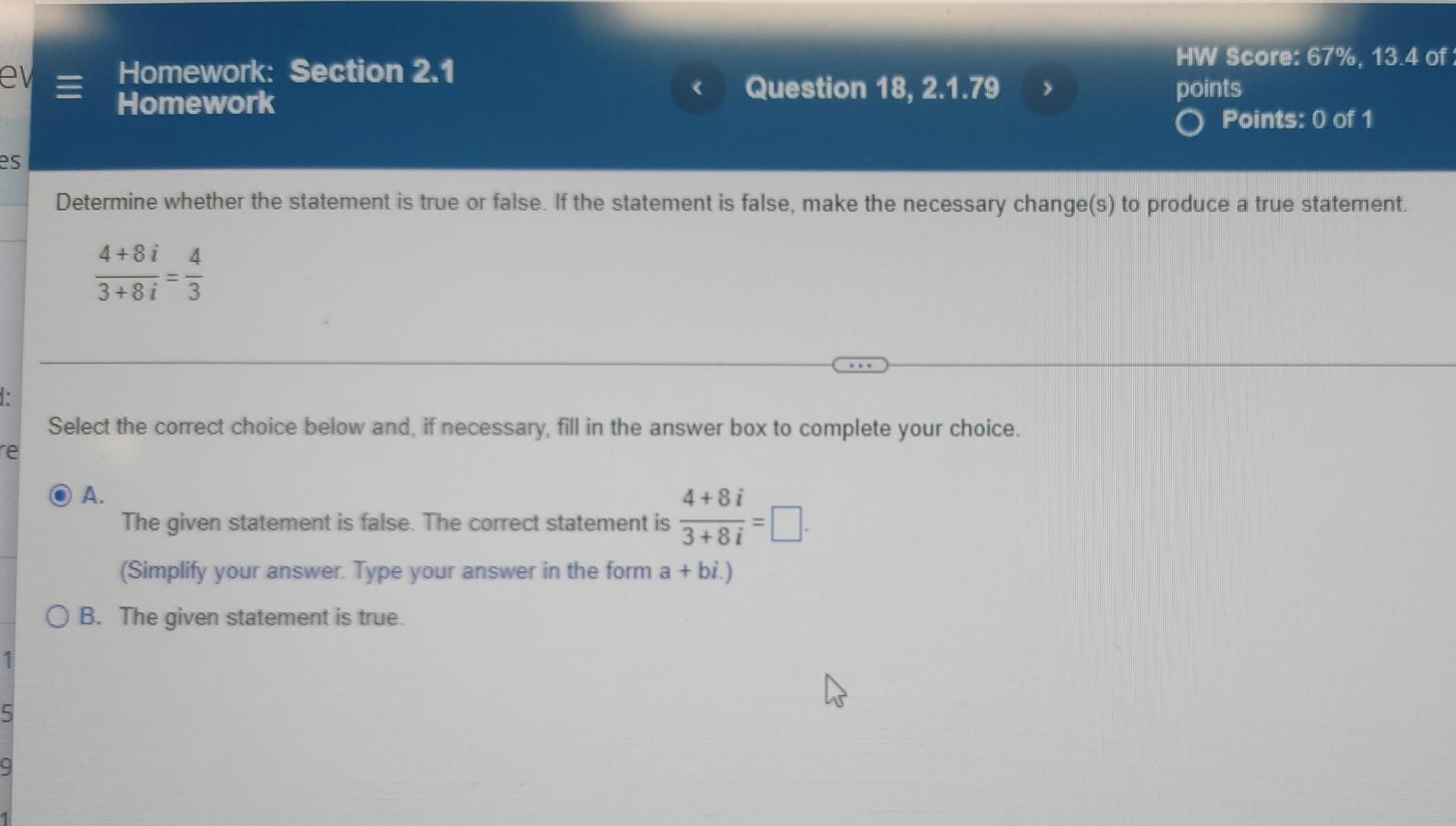Solved Ev Homework Section 2 1 Homework Question 18