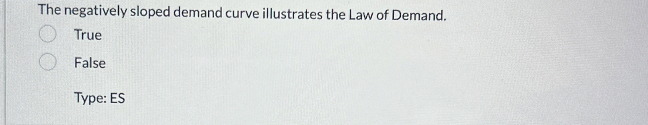 Solved The negatively sloped demand curve illustrates the | Chegg.com