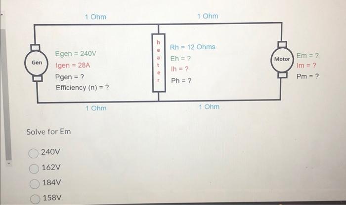 Solved 184 V158 V | Chegg.com