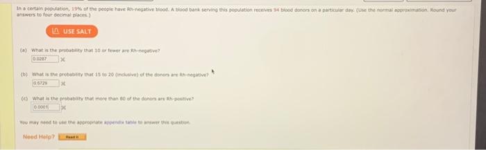 Solved answers to four decimal places.) (a) Wrat is the | Chegg.com