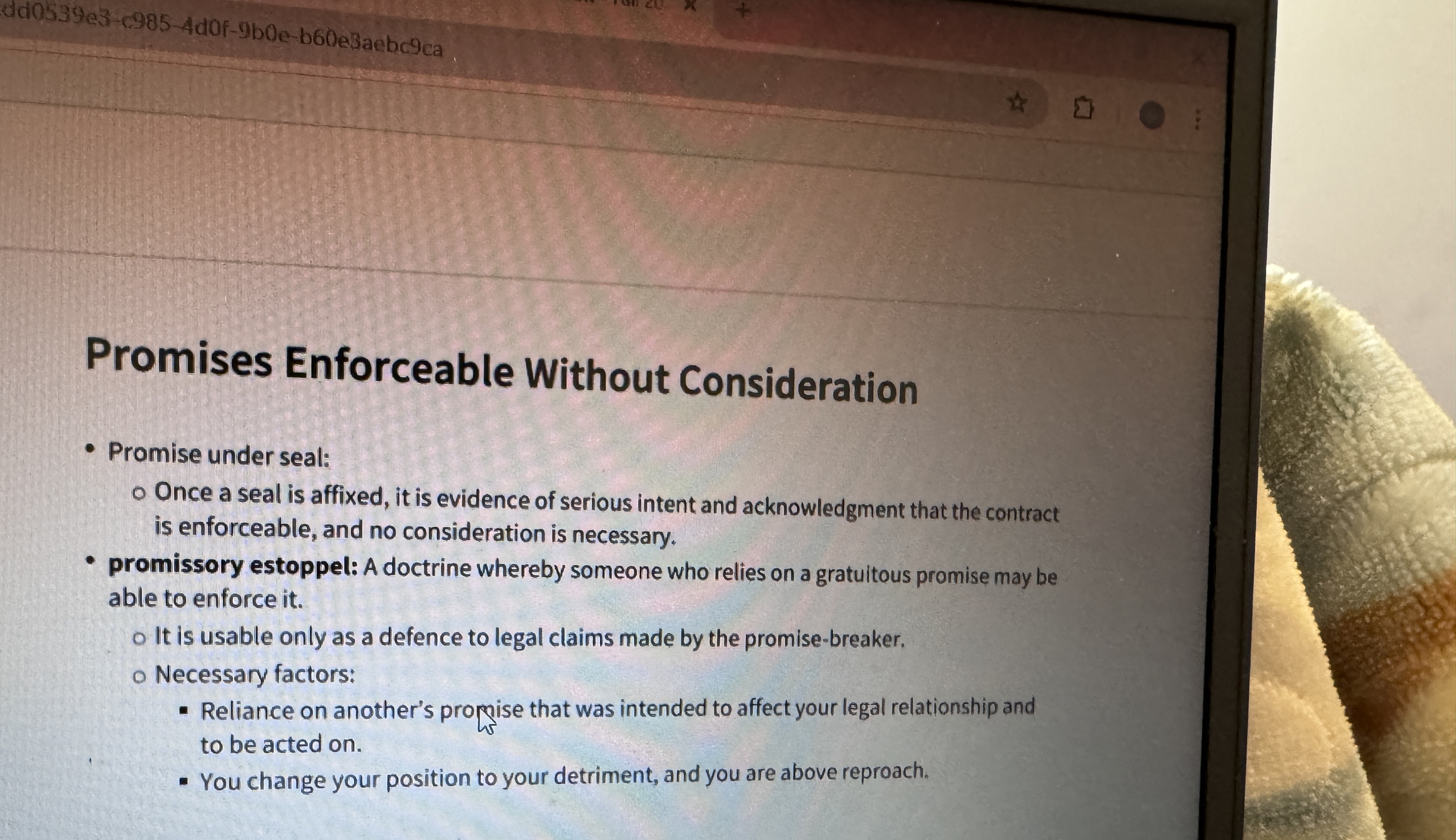 Solved Promises Enforceable Without ConsiderationPromise | Chegg.com