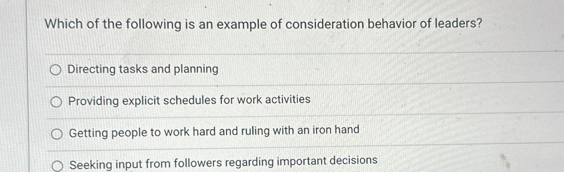 Solved Which of the following is an example of consideration | Chegg.com