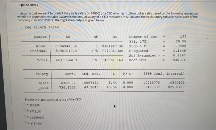 Solved 1IUsing the follawing model and corresponding | Chegg.com