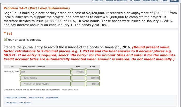 Solved CALCULATOR MESSAGE MY INSTRUCTOR FULL SCREEN PRINTER | Chegg.com