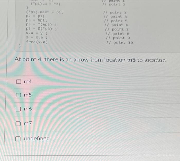 Solved Consider the C code below and the box-circle diagram | Chegg.com