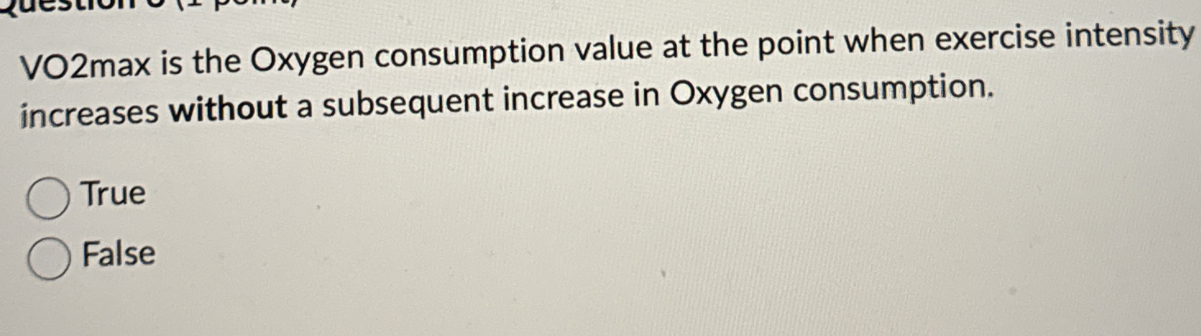 Solved VO2max is the Oxygen consumption value at the point | Chegg.com