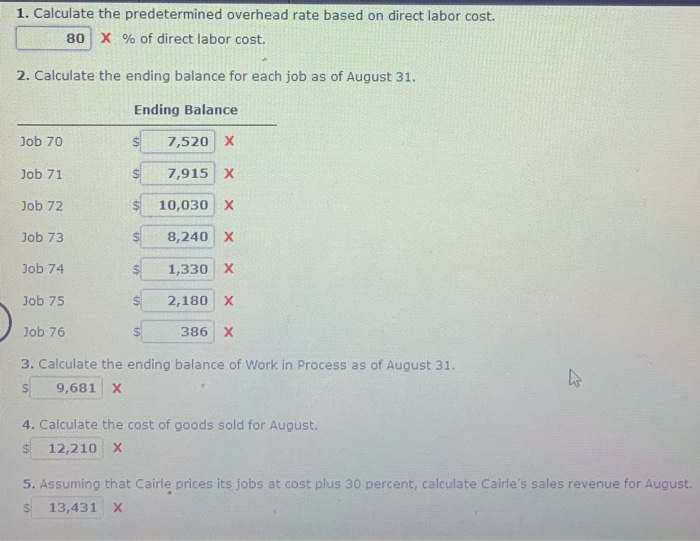 Solved Predetermined Overhead Rate, Application of Overhead | Chegg.com