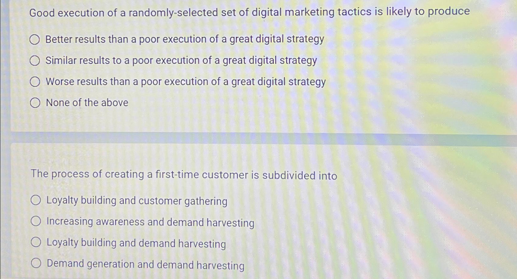 Solved Good execution of a randomly-selected set of digital | Chegg.com