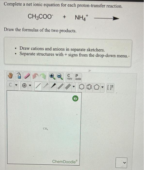 Solved Complete a net ionic equation for each | Chegg.com