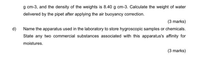 Solved QUESTION 1 (15 MARKS) a) A 250 mL solution contains | Chegg.com