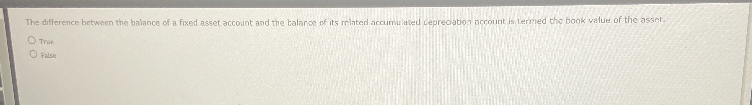 Solved The difference between the balance of a fixed asset | Chegg.com