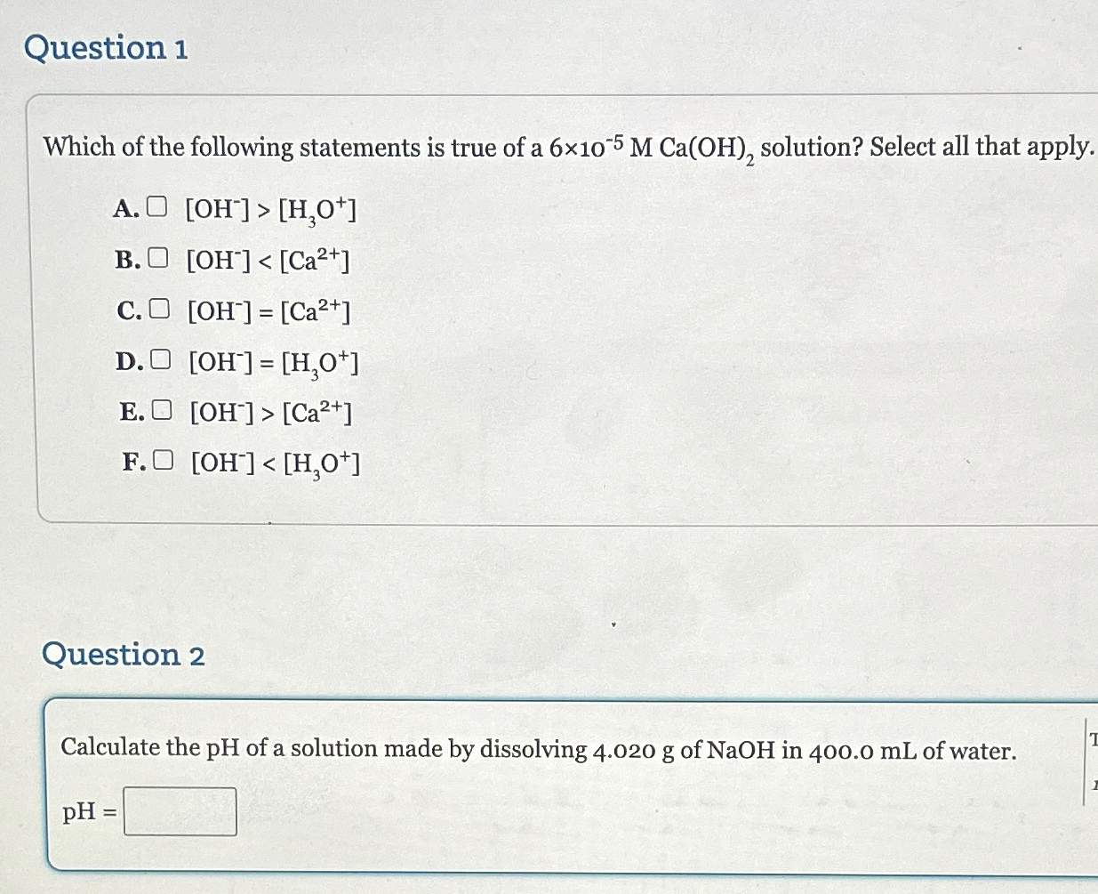 Solved Question 1 ﻿PLEASEEE HELP WITH QUESTION 1 ﻿& 2!!! | Chegg.com