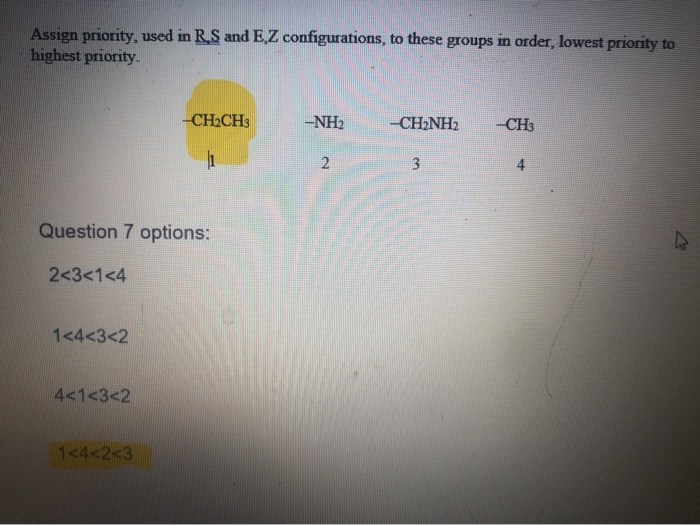 Solved Assign priority, used in R S and E.Z configurations, | Chegg.com