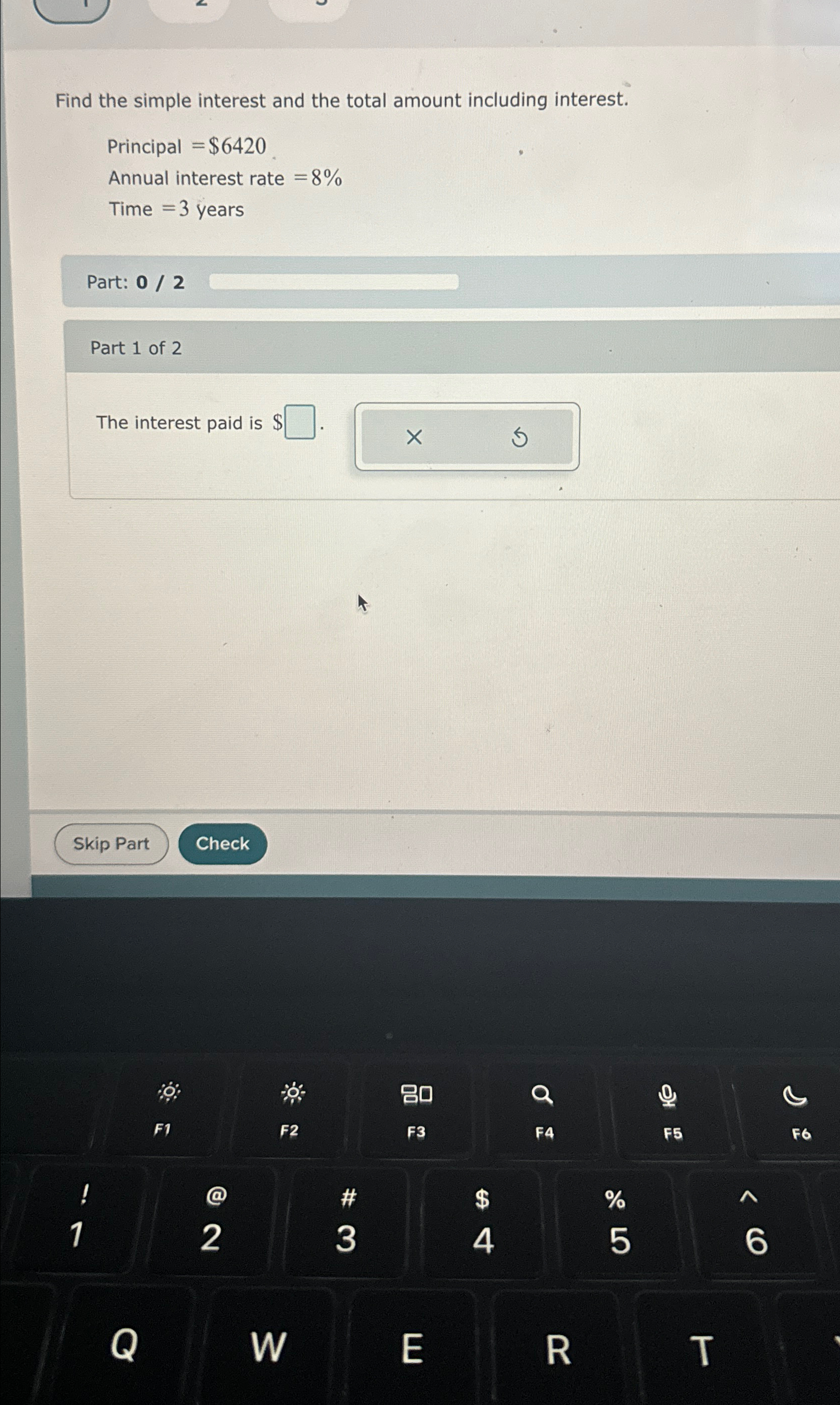 Solved Find the simple interest and the total amount | Chegg.com