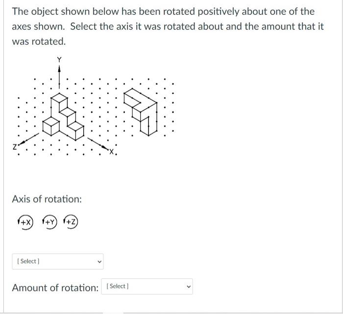 Solved The object shown below has been rotated positively | Chegg.com