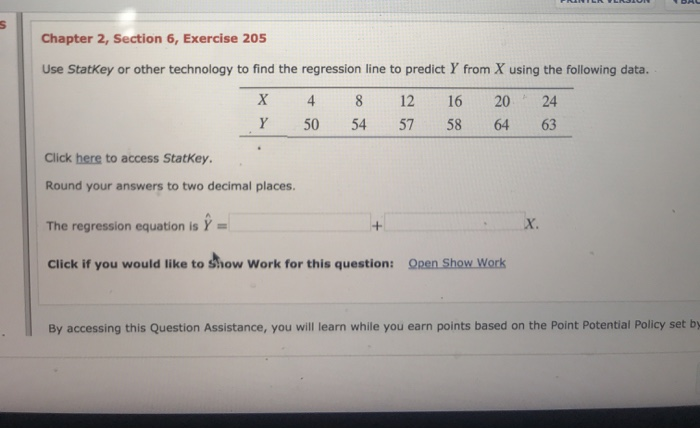 Solved Chapter 2, Section 6, Exercise 205 Use StatKey or | Chegg.com