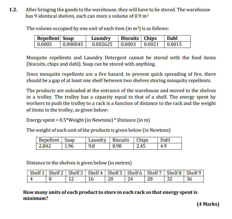 Solved After bringing the goods to the warehouse, they will | Chegg.com