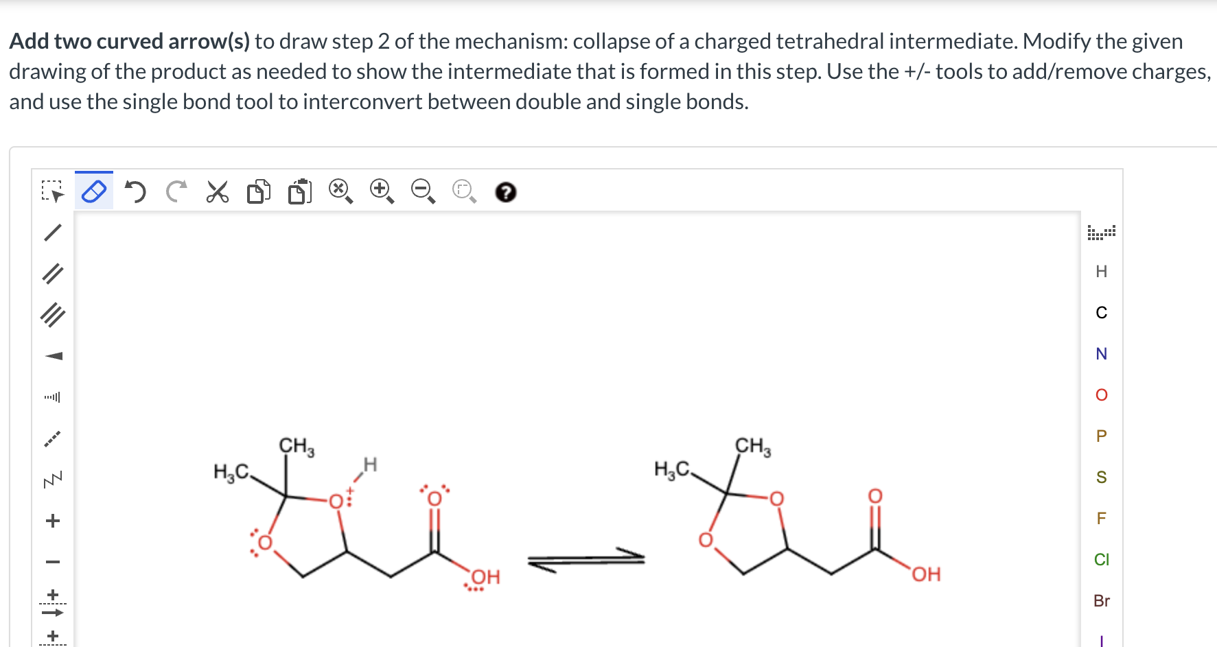 Solved Add two curved arrow(s) ﻿to draw step 2 ﻿of the | Chegg.com