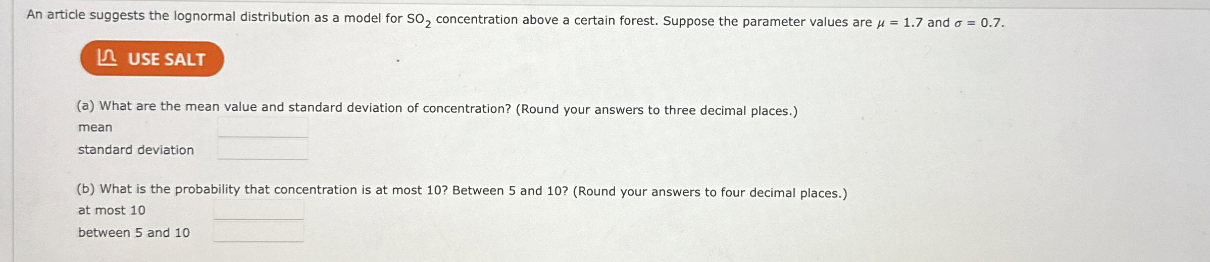 An article suggests the lognormal distribution as a | Chegg.com