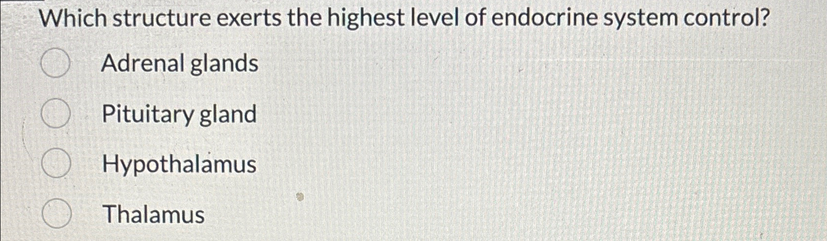 Solved Which structure exerts the highest level of endocrine | Chegg.com