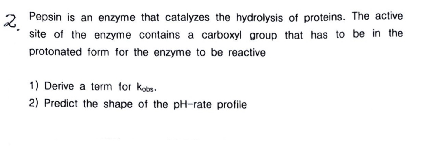 Solved by an EXPERT Pepsin is an enzyme that catalyzes the hydrolysis of | Chegg.com