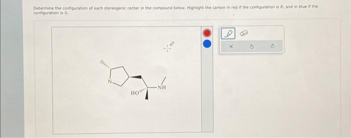 Solved Determine the configuration of each stereogenic | Chegg.com