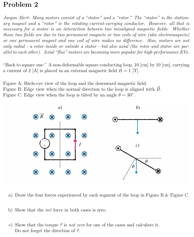 Solved Problem 2 ﻿Jargon Alert: Many motors consist of a | Chegg.com