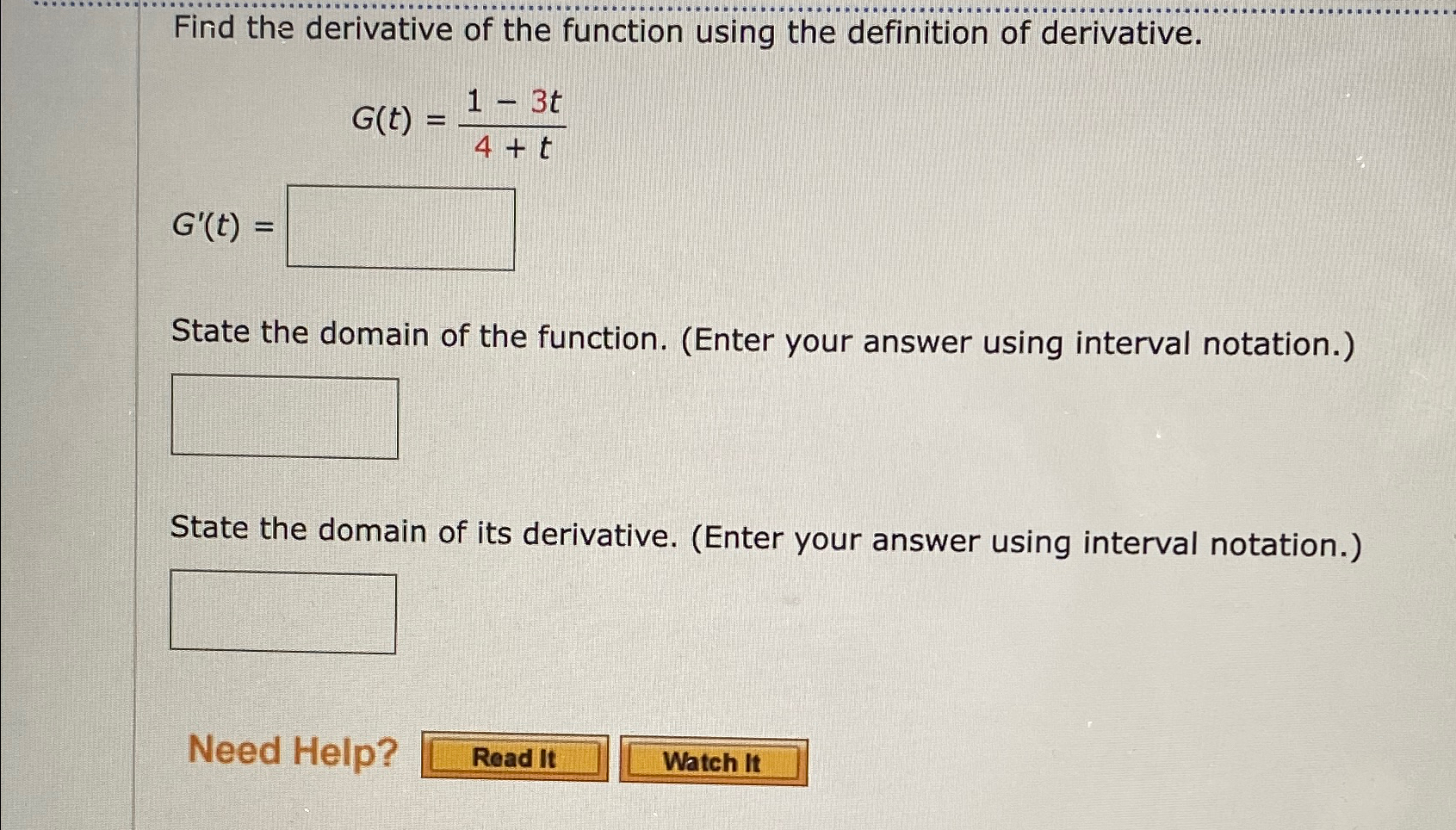 Solved Find the derivative of the function using the | Chegg.com