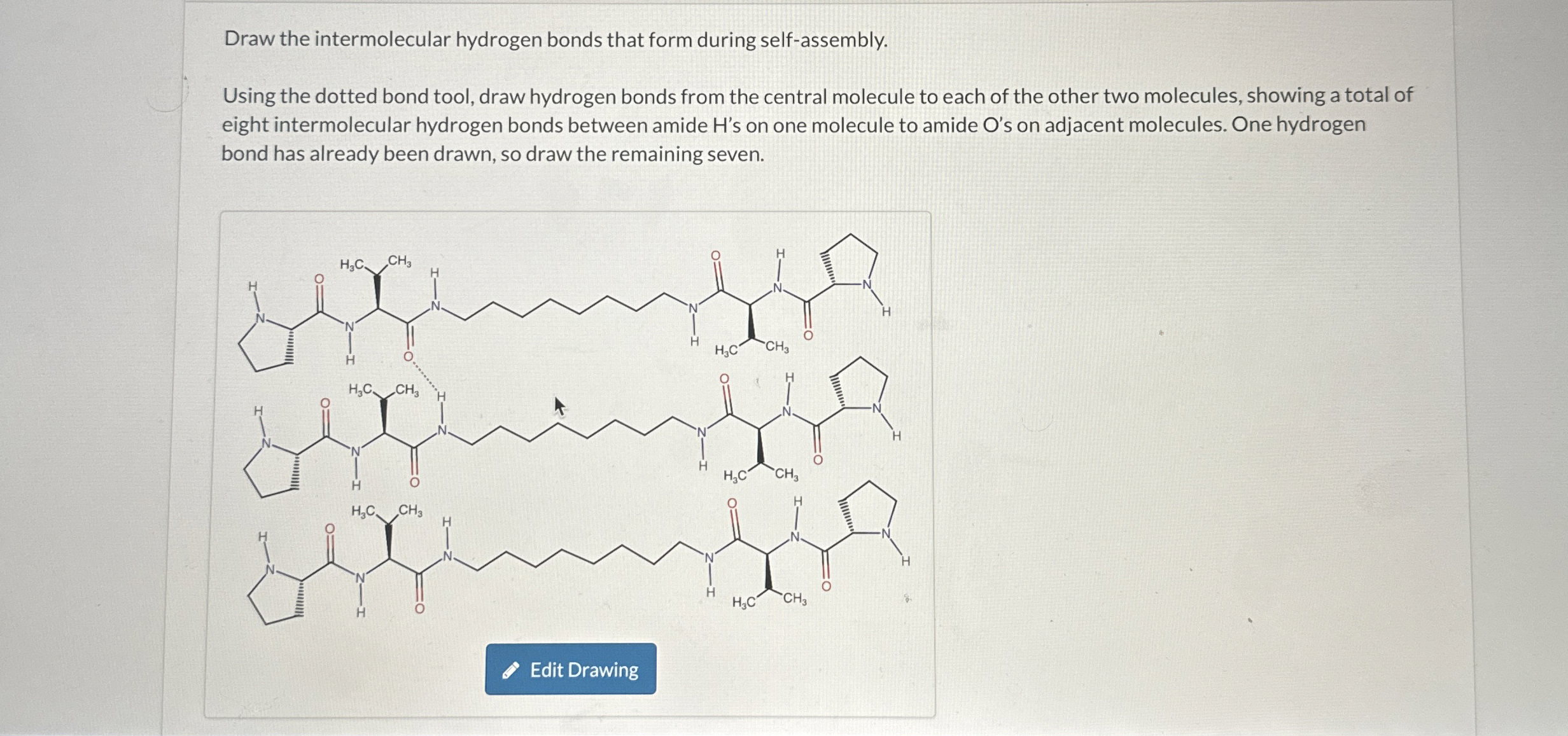 Solved Draw the intermolecular hydrogen bonds that form | Chegg.com