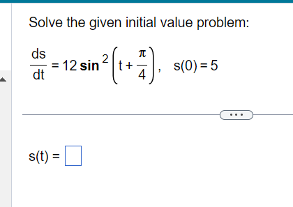 Solved Solve the given initial value | Chegg.com