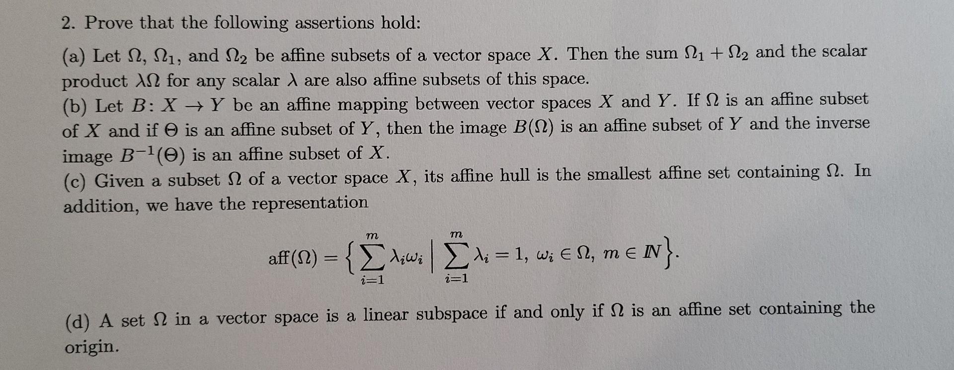 Solved 2. Prove that the following assertions hold: (a) Let | Chegg.com Solved 2. Prove that the following assertions hold: (a) Let | Chegg.com
