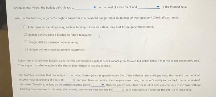 Solved 5. Impact of budget deficits The following graph | Chegg.com