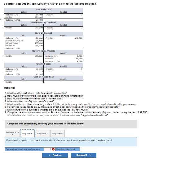 Solved What was the cost of raw materials used in | Chegg.com