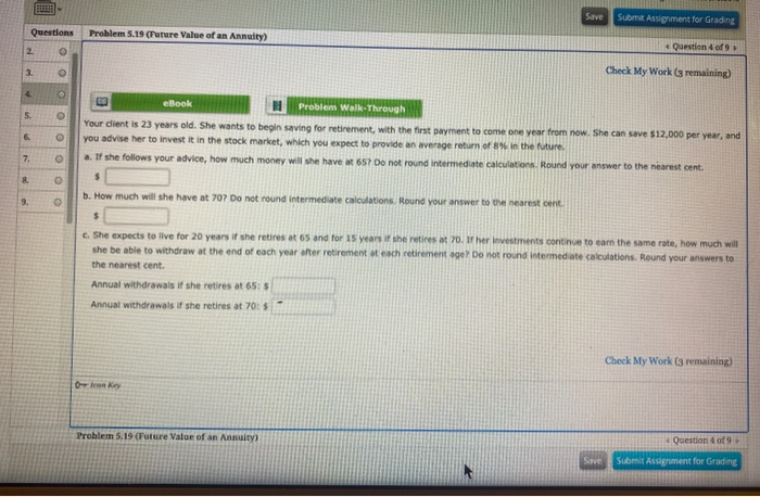 Solved Save Submit Assignment For Grading Questions Problem 9289