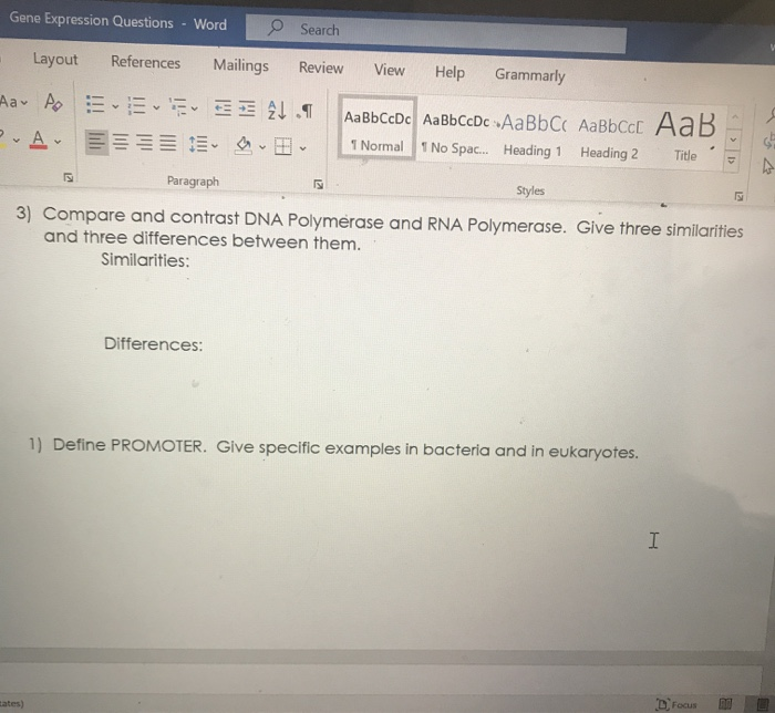 Solved Gene Expression Questions - Word Search Layout | Chegg.com