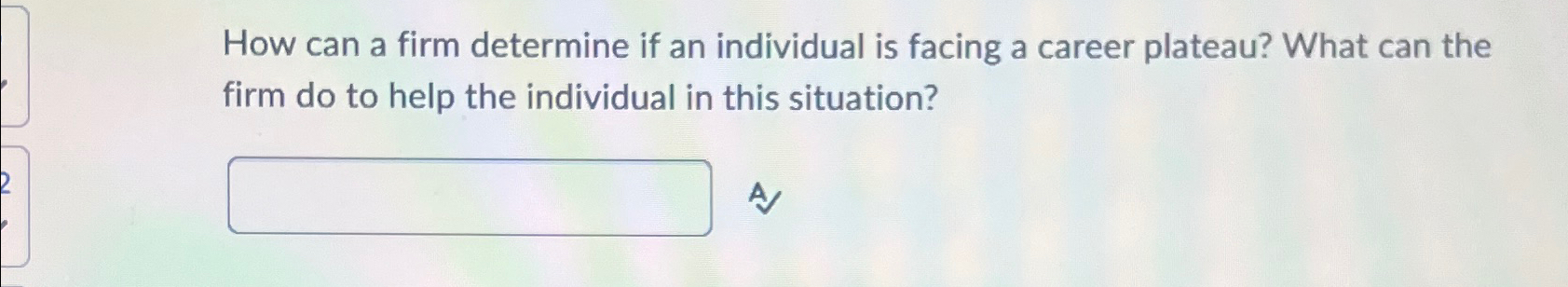 Solved How can a firm determine if an individual is facing a | Chegg.com