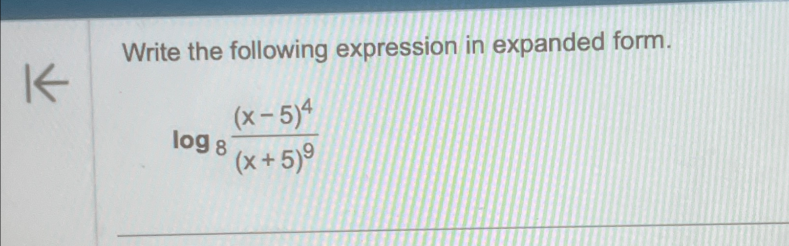 Solved Write the following expression in expanded | Chegg.com