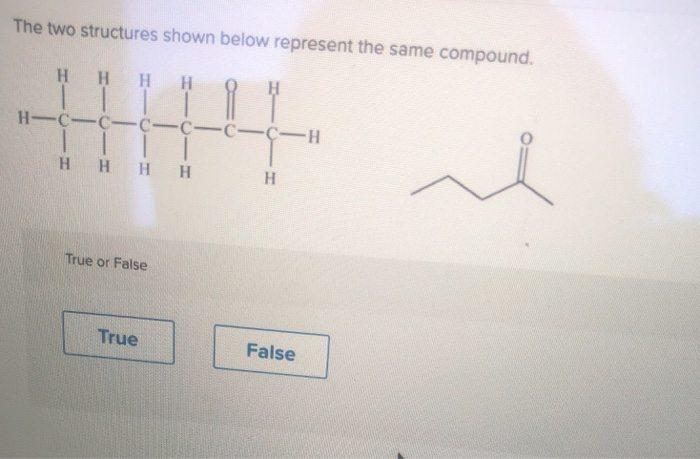 Solved The two structures shown below represent the same | Chegg.com