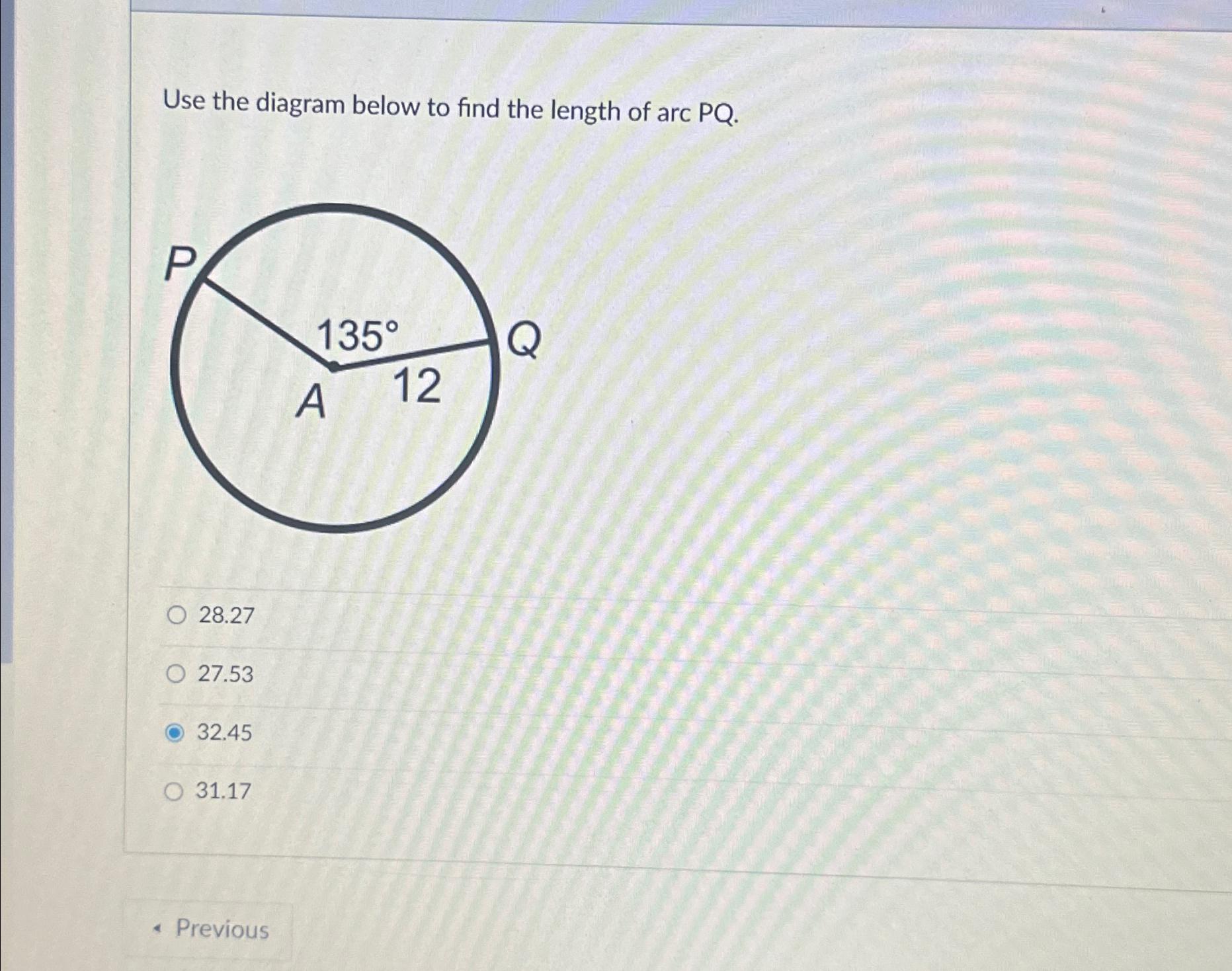 Solved Use the diagram below to find the length of | Chegg.com