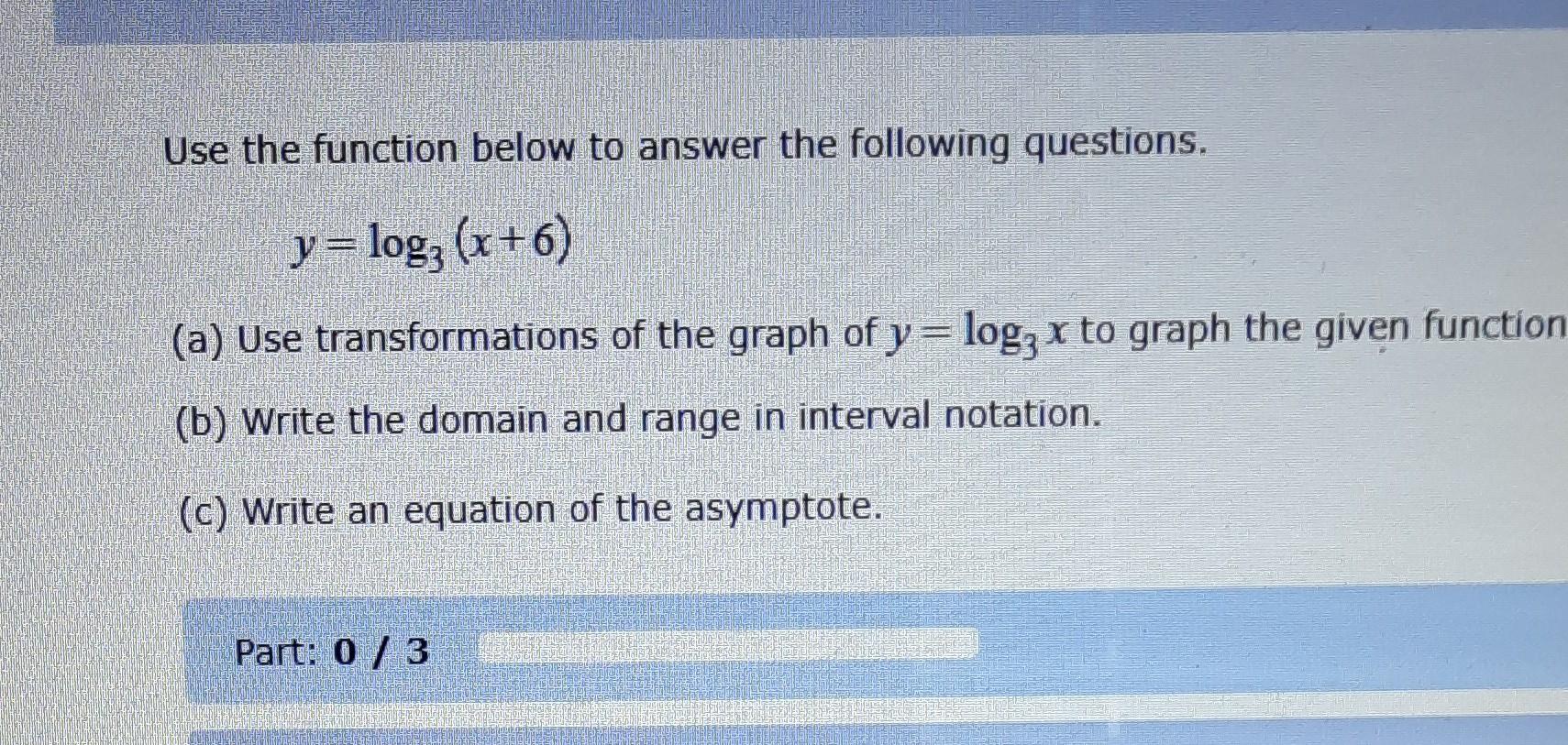Solved Use the function below to answer the following | Chegg.com