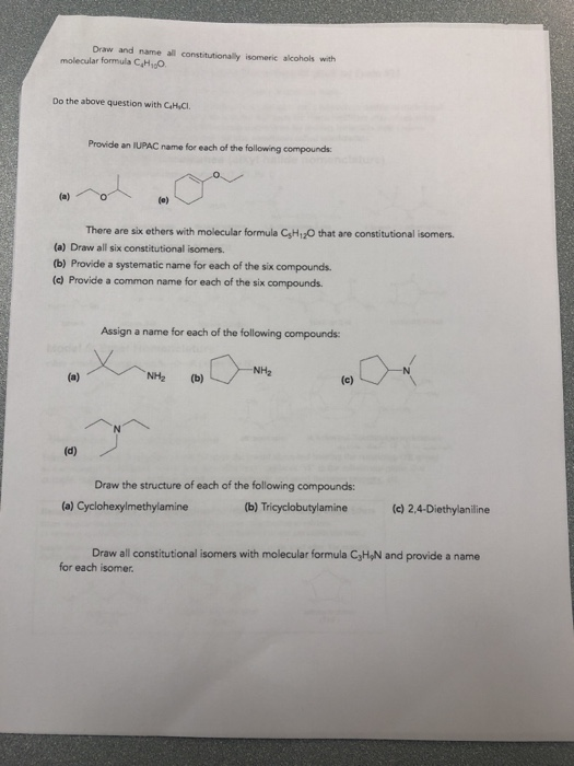 Solved Draw and name all constitutionally isomeric alcohols | Chegg.com