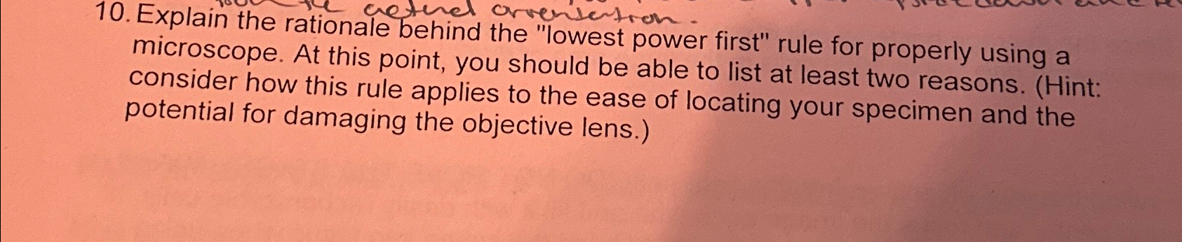 Solved Explain the rationale behind the "lowest power first" | Chegg.com