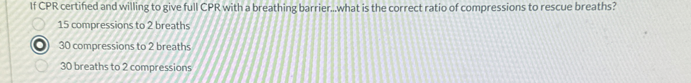Solved If CPR certified and willing to give full CPR with a | Chegg.com